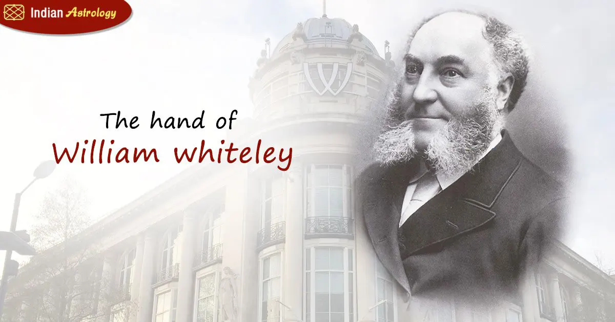 The hand of William whiteley