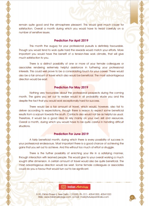 Career Horoscope Report | Indian Astrology